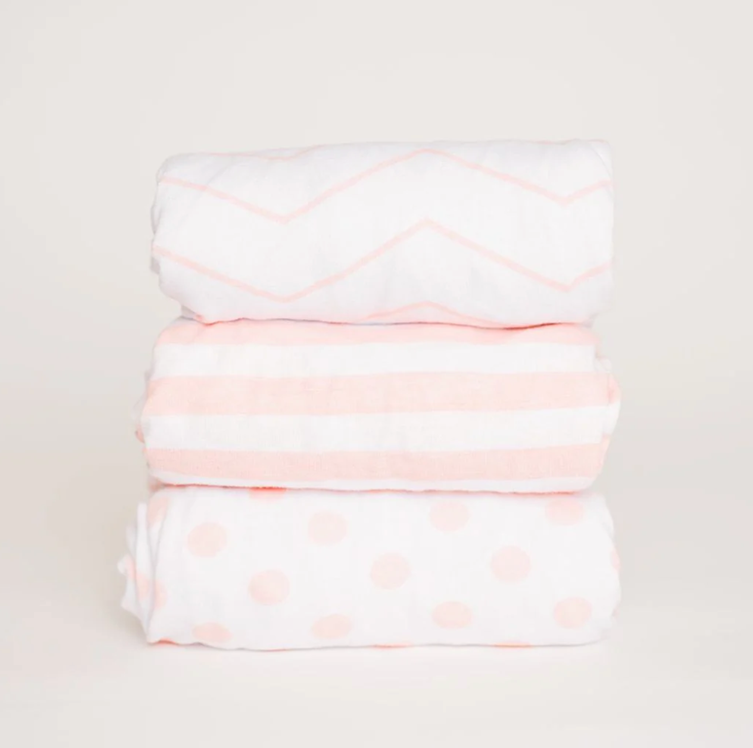Pink Changing Pad Cover Set | 3 Pack | Cotton Changing Pad Sheets ...